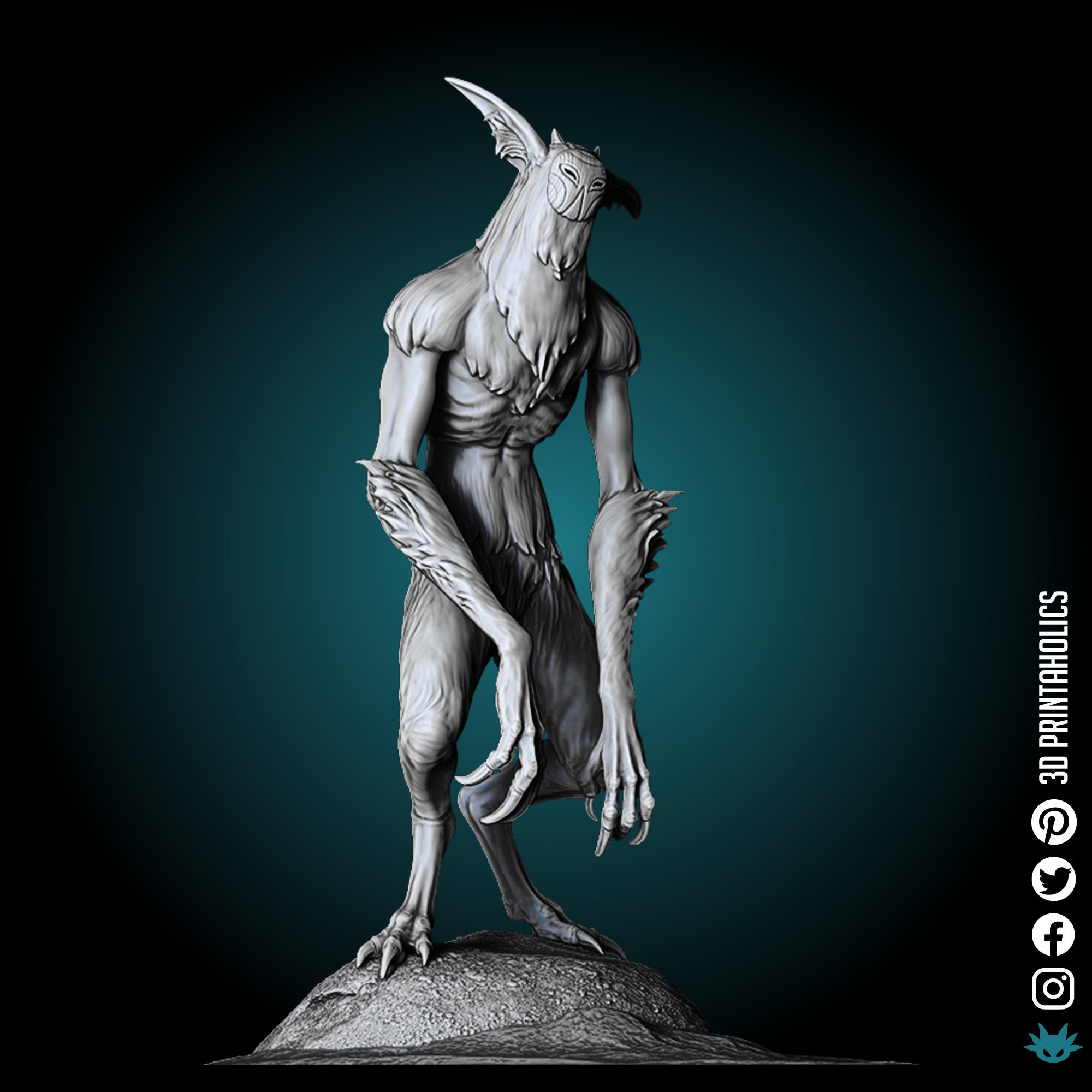 Howler Stand Premium 4k Plant Based Resin 3D Printed - Etsy UK