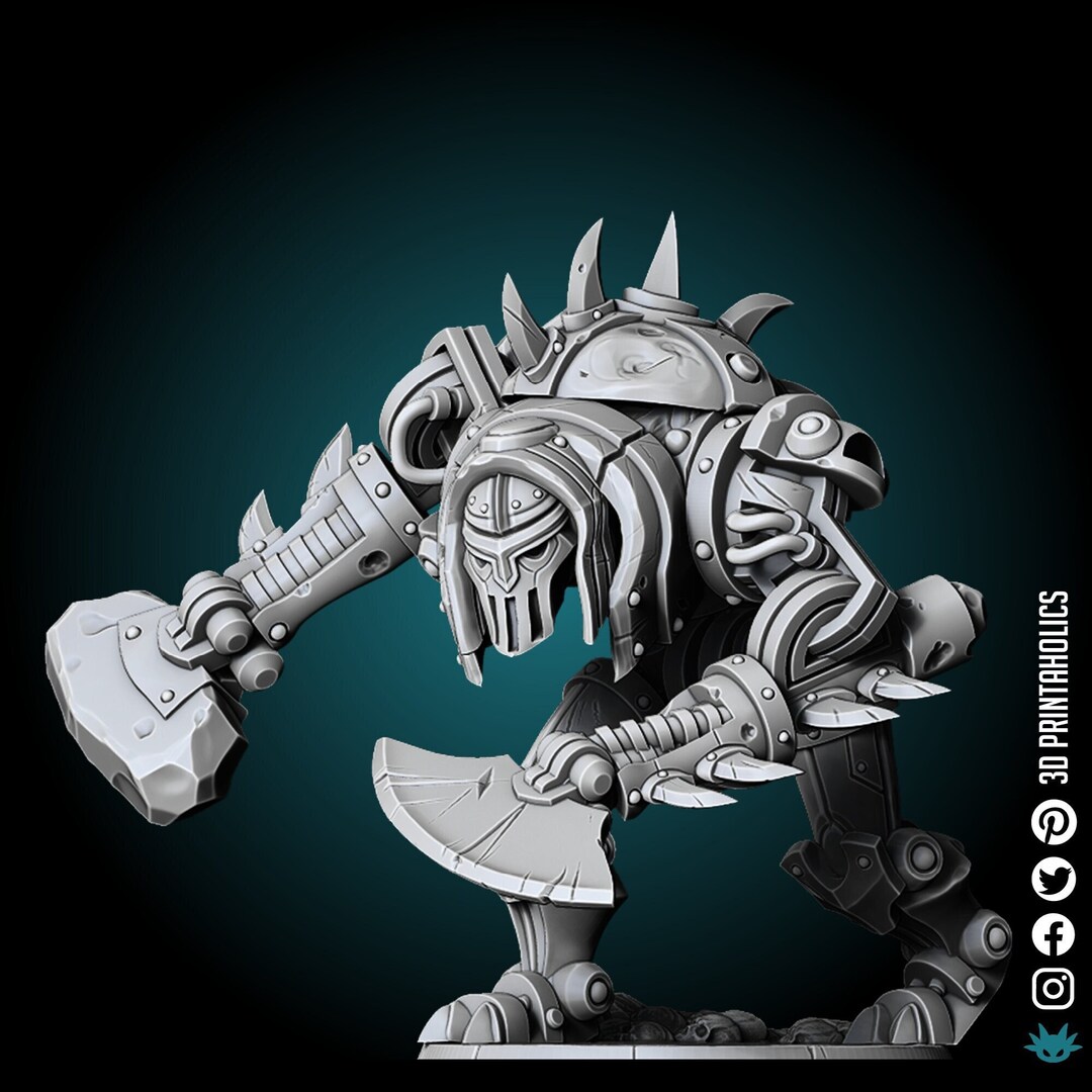 Warforged Titan - Premium Plant Based Resin 3D Printed Miniature ...