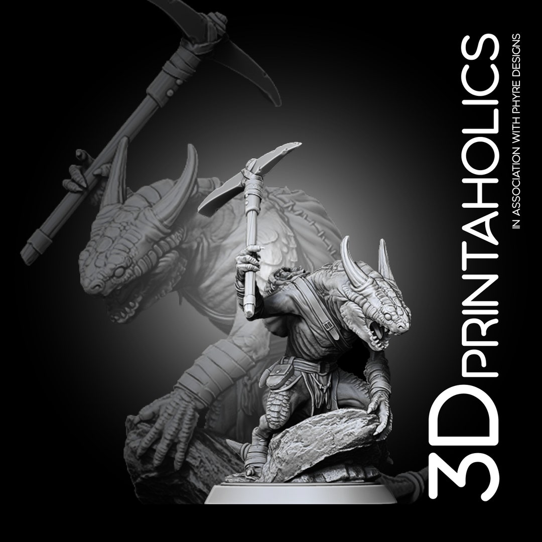 Kobold Pick Premium Plant Based Resin 3D Printed Miniature, Tabletop ...