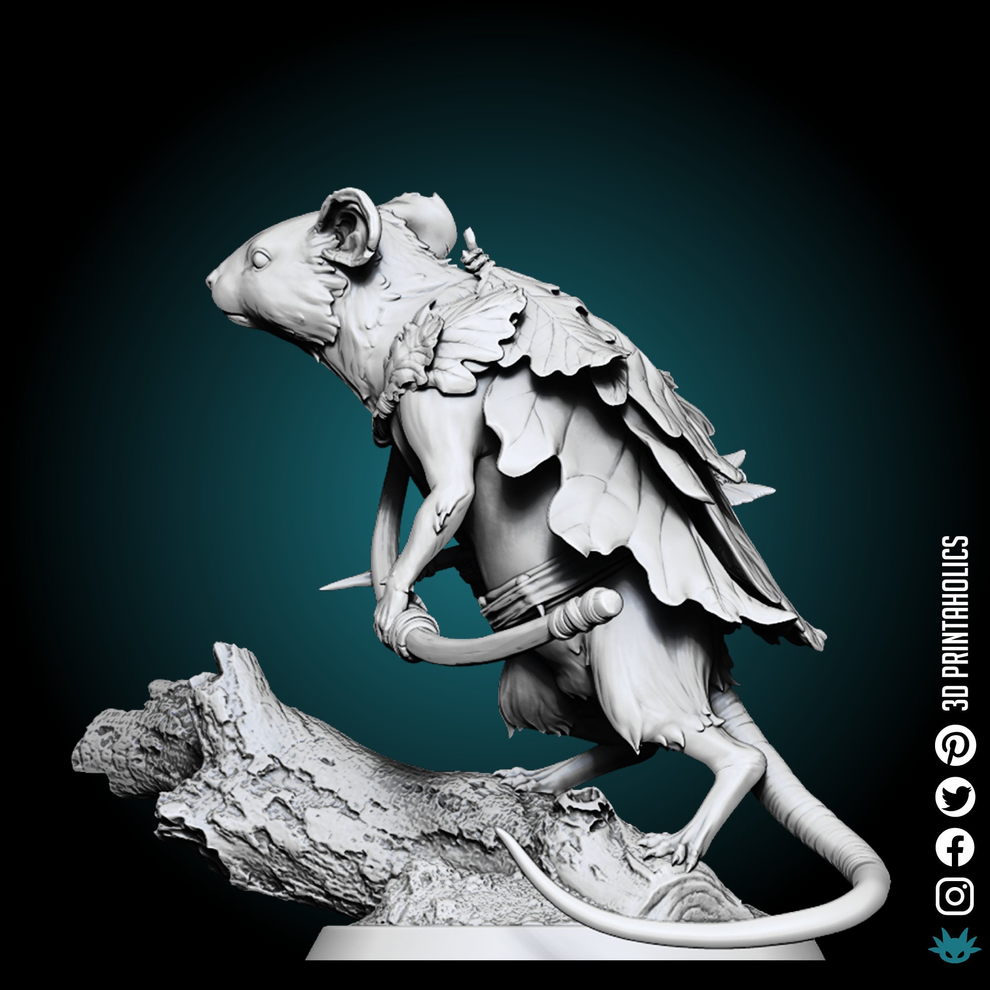Mouse Archer Premium Plant Based Resin 3D Printed Miniature - Etsy