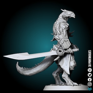 Dragonborn Soldier Winged/wingless - Premium Plant Based Resin 3D ...