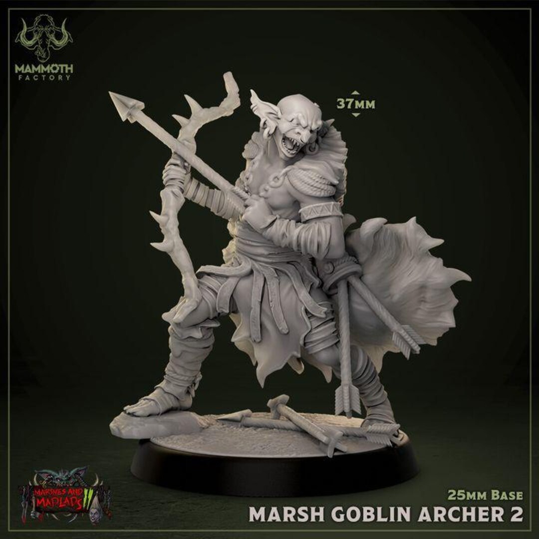 Marsh Goblin Archer, Quiver Spill Premium 12k Quality Highly Detailed ...