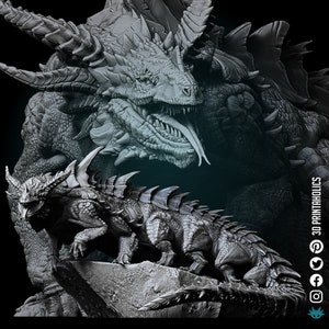 Elder Behir - Premium Plant Based Resin 3D Printed Miniature, Tabletop ...