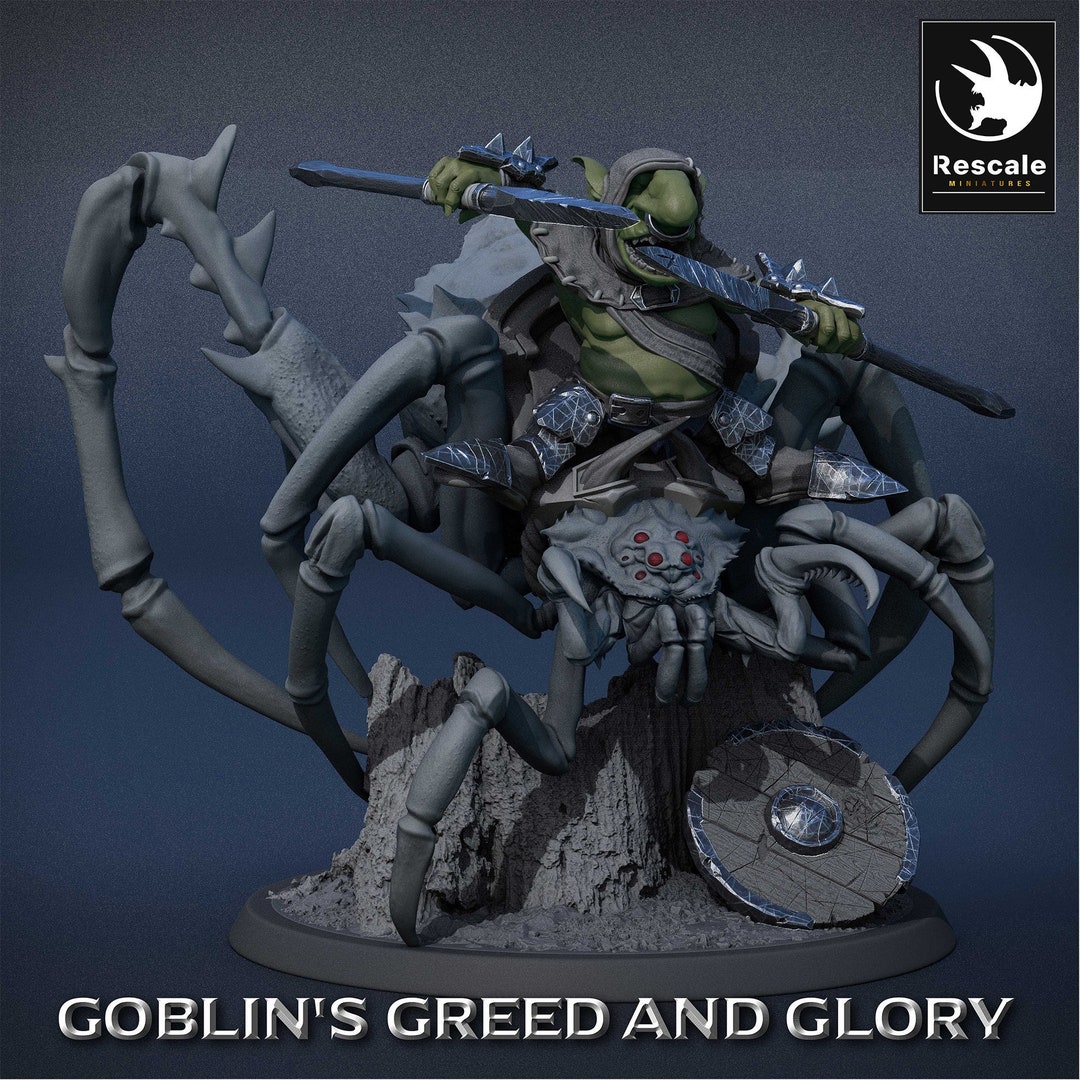 Goblin Spider Rider/saddle/no Rider Premium 12k Quality Highly Detailed ...