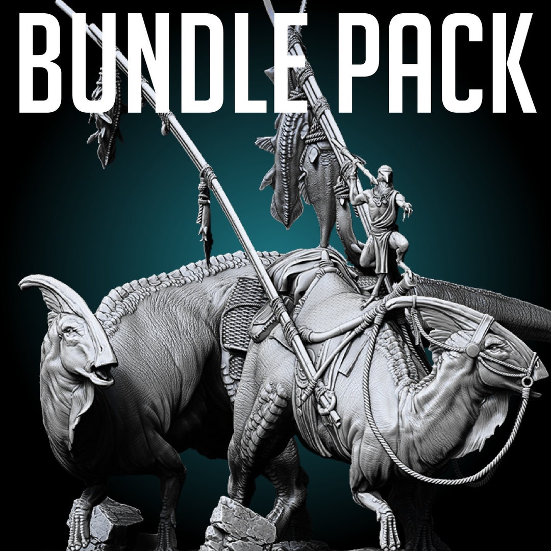 Parasaur (walk) Bundle Pack - Premium 4k Plant Based Resin 3D Printed ...