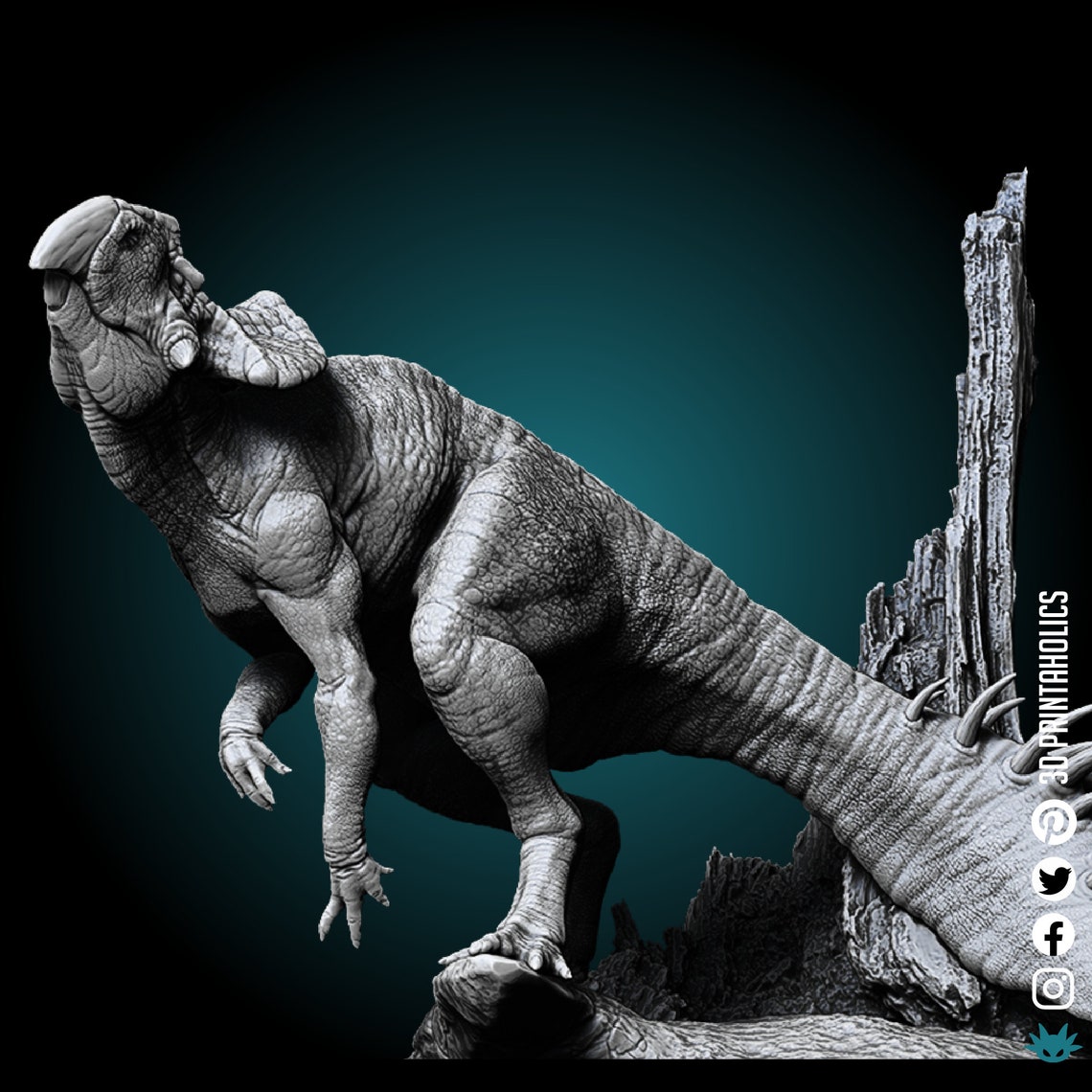 Protoceratops Dinosaur Lookup Premium Plant Based Resin 3D - Etsy