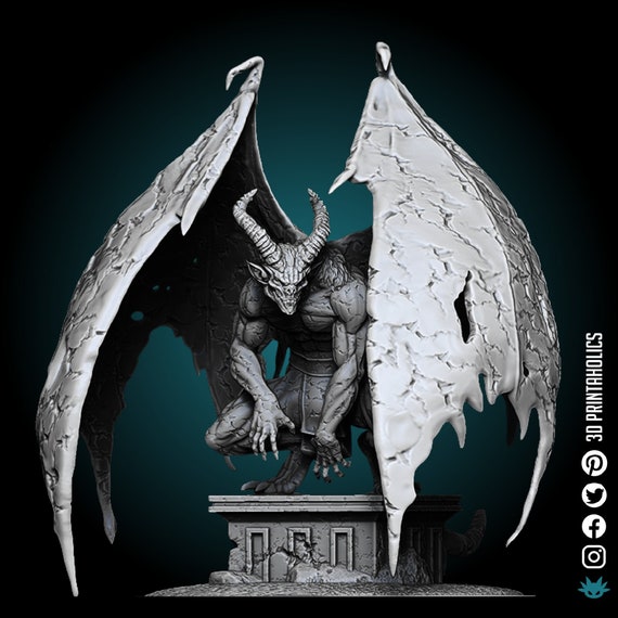 Gargoyle Premium Plant Based Resin 3D Printed Miniature - Etsy