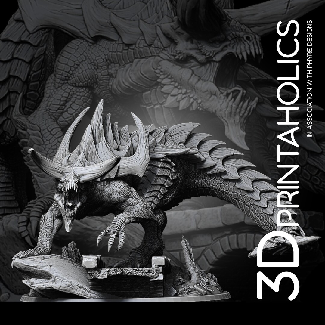 Tarrasque - Premium Plant Based Resin 3D Printed Miniature, Tabletop ...