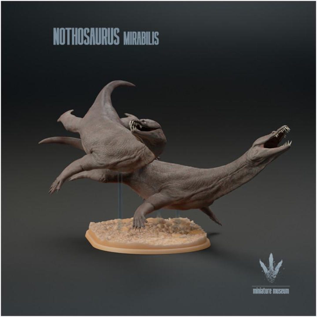 Nothosaurus Mirabilis Swimming - Premium 12k Quality | Highly Detailed ...