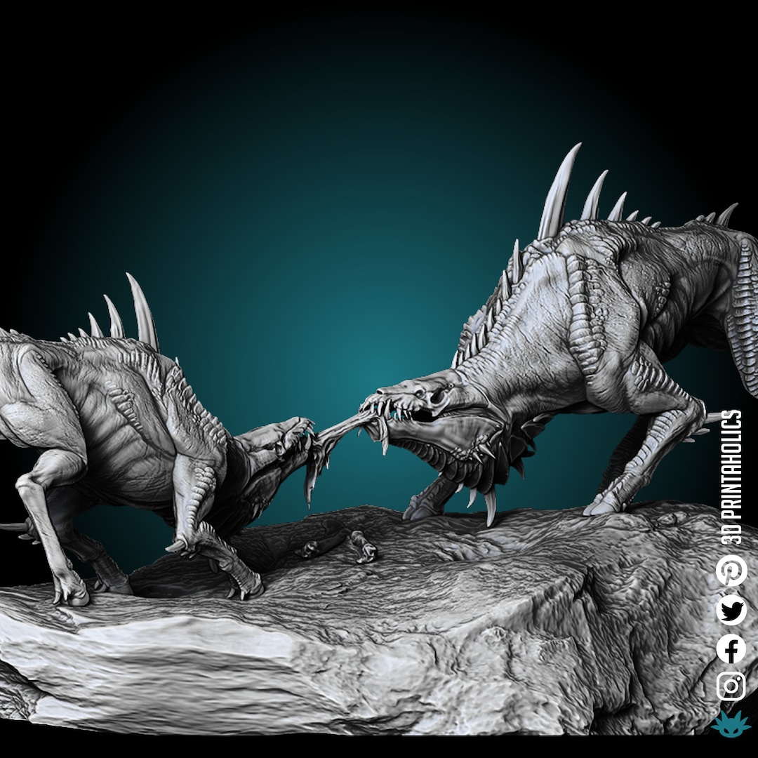 Infernum Dog - Premium 4k Plant Based Resin 3D Printed Miniature ...