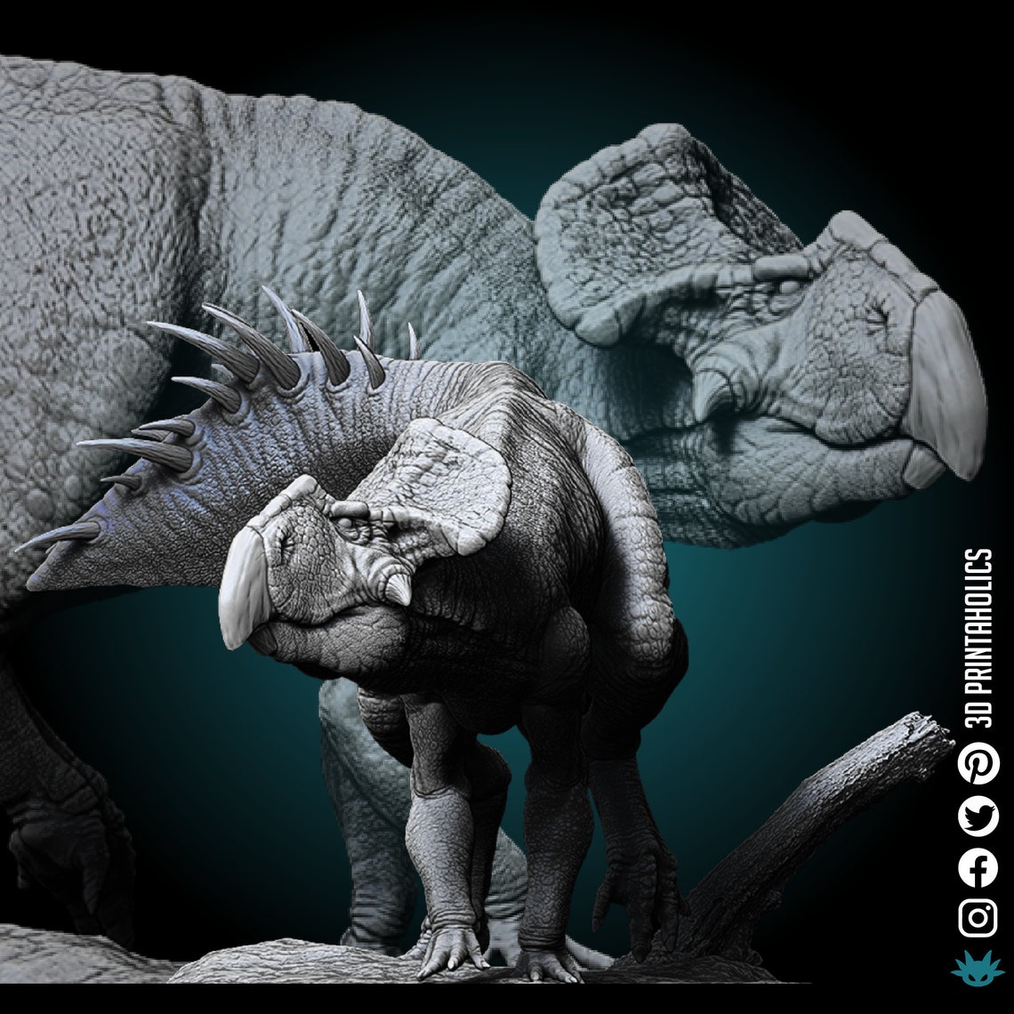 Protoceratops Bundle Pack Premium 4k Plant Based Resin 3D - Etsy