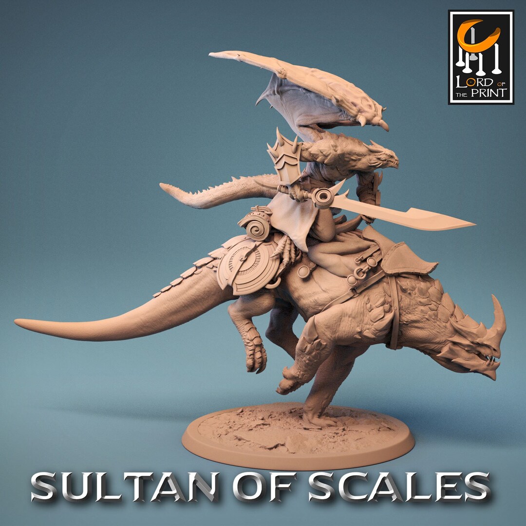 Dragonborn Mount Rider/saddled/wild - Premium Plant Based Resin 3D ...