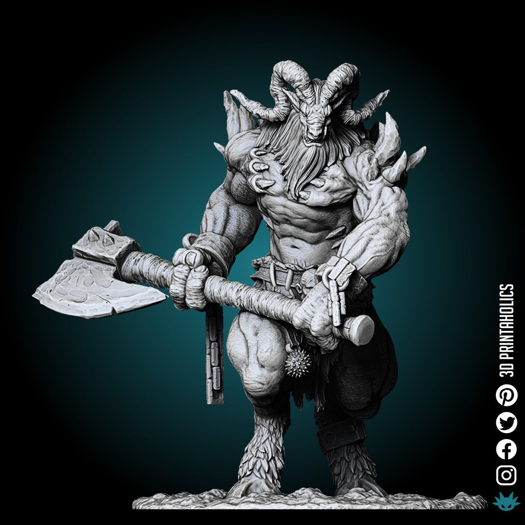Beastkin Juggernaut - Premium Plant Based Resin 3D Printed Miniature ...