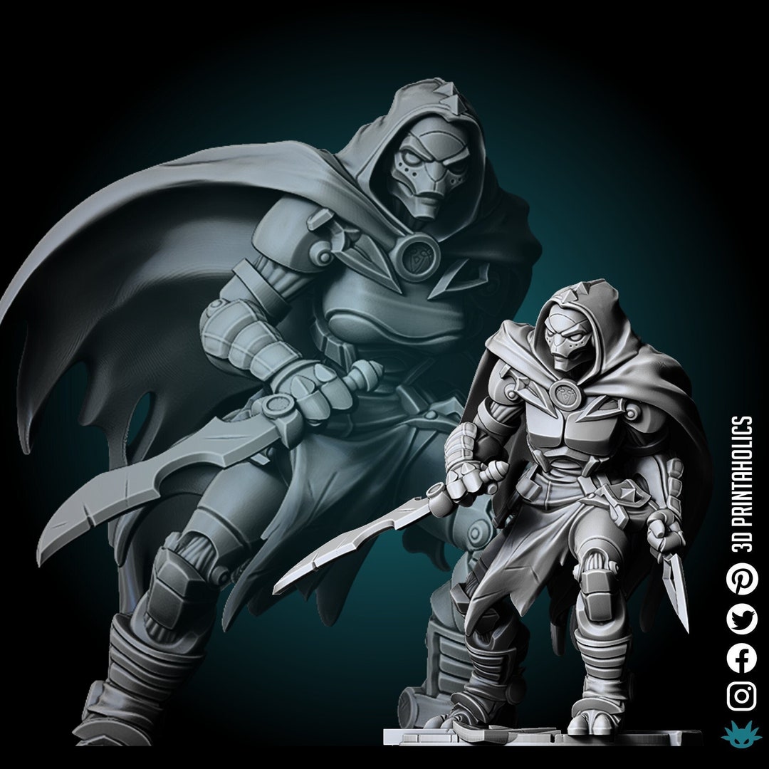 Warforged Rogue - Premium Plant Based Resin 3D Printed Miniature ...