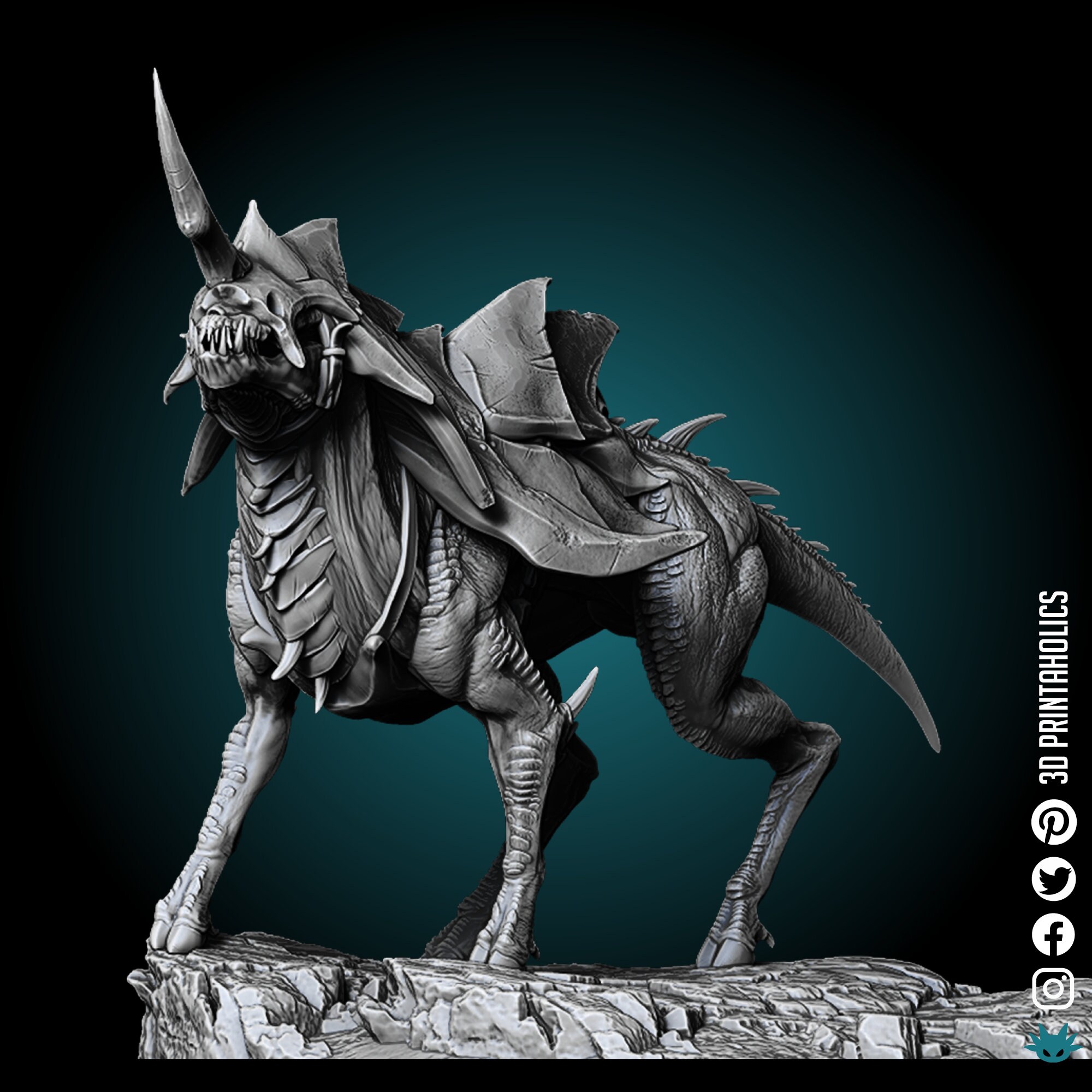 Infernum Dog Premium 4k Plant Based Resin 3D Printed - Etsy UK