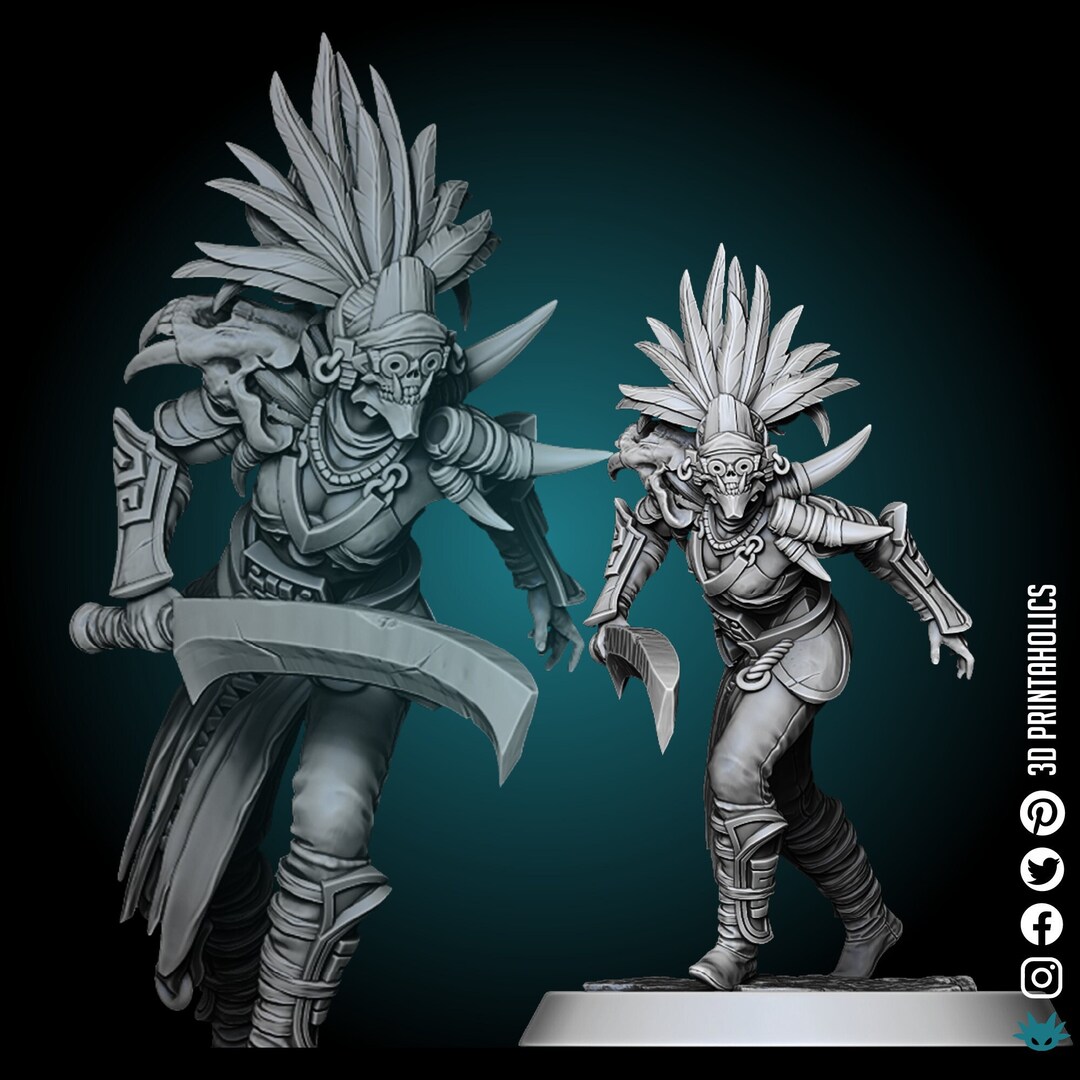 Amazone Light Soldier Premium Plant Based Resin 3D Printed Miniature ...