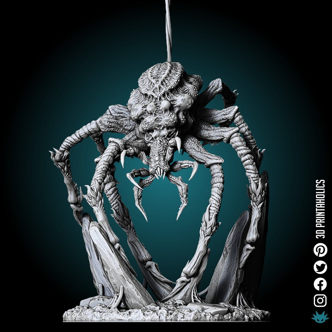 Giant Phase Spider - Premium 4k Plant Based Resin 3D Printed Miniature ...