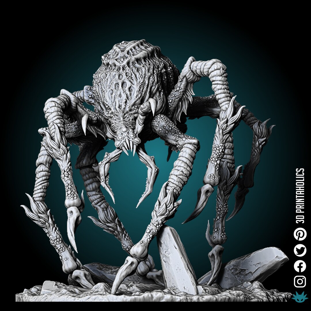 Phase Spider - Premium 4k Plant Based Resin 3D Printed Miniature ...