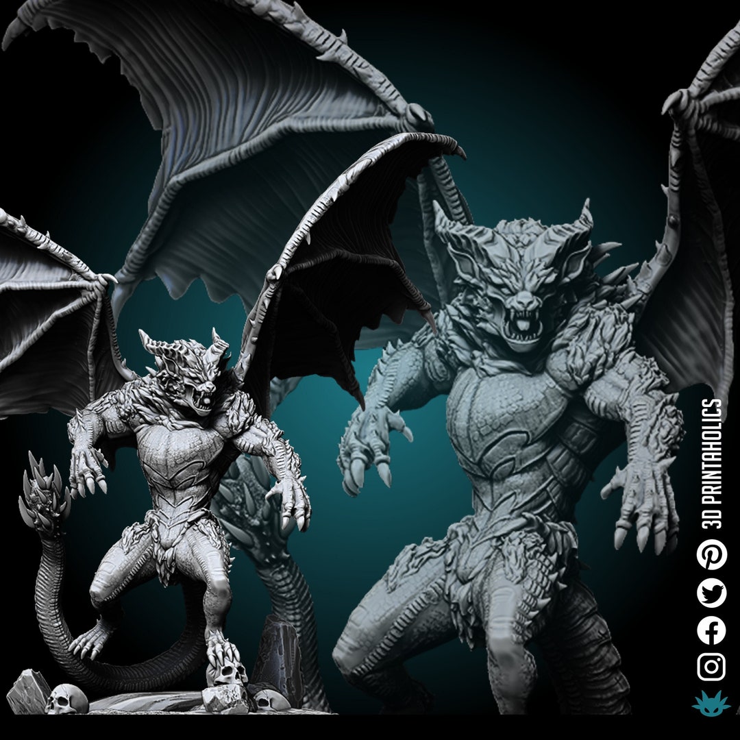 Manticore Premium Plant Based Resin 3D Printed Miniature, Tabletop ...