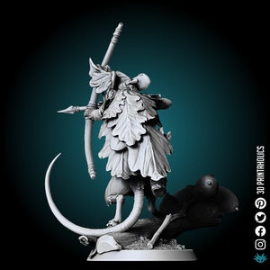 Mouse Archer Premium Plant Based Resin 3D Printed Miniature, Tabletop ...