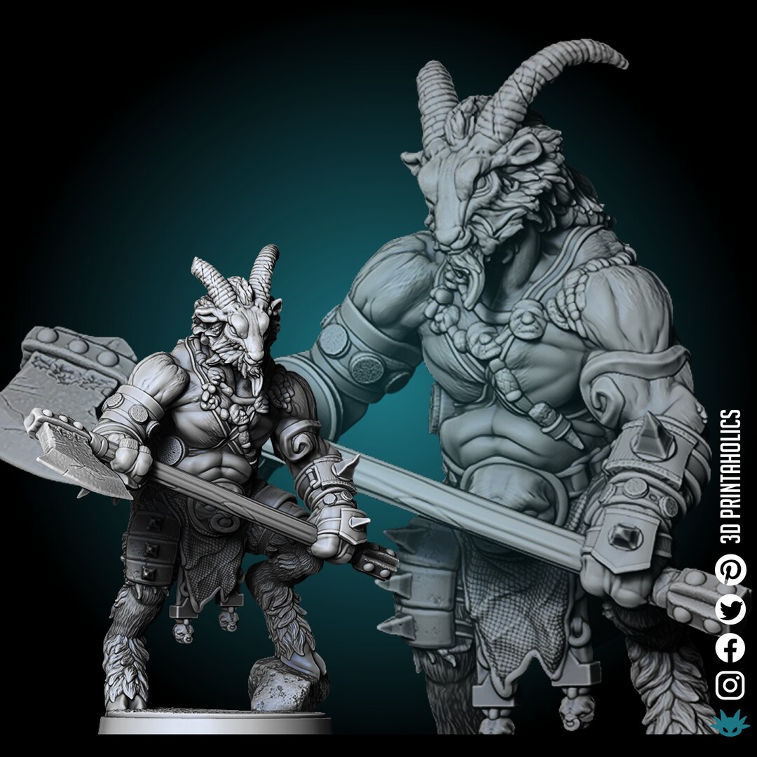 Beastkin Brute Premium Plant Based Resin 3D Printed Miniature, Tabletop ...