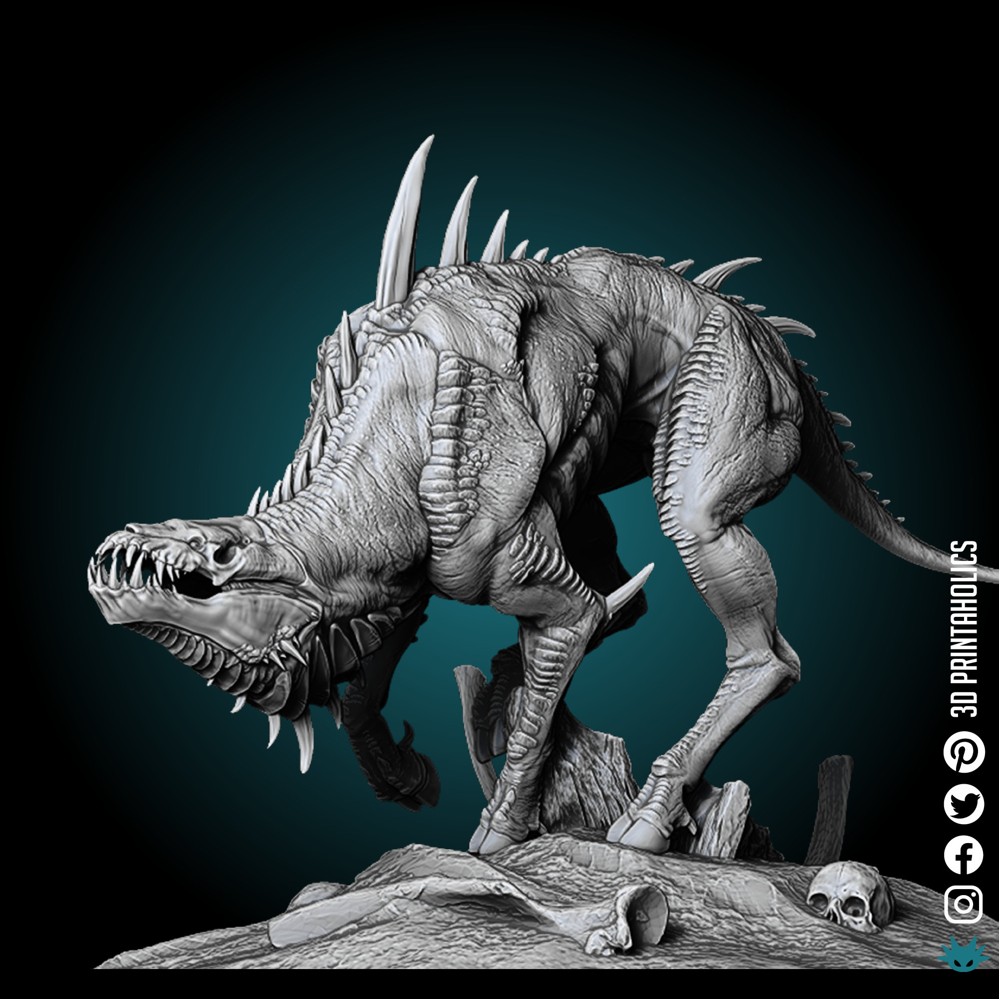 Infernum Dog Premium 4k Plant Based Resin 3D Printed - Etsy