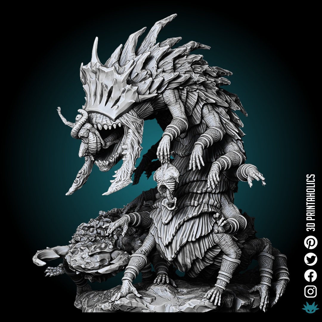 Voidborn Corpse Eater - Premium Plant Based Resin 3D Printed Miniature, Tabletop Gaming ...