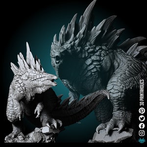 Godzilla/gojira - Premium 4k Plant Based Resin 3D Printed Miniature ...