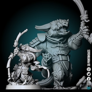 Kobold Archer Premium Plant Based Resin 3D Printed Miniature, Tabletop ...