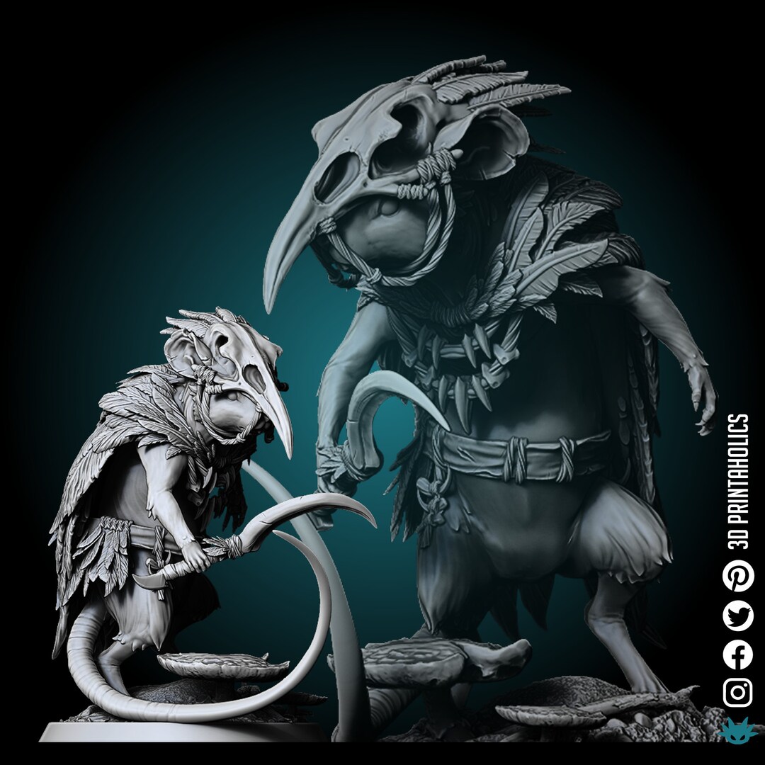 Mouse Rogue - Premium Plant Based Resin 3D Printed Miniature, Tabletop ...