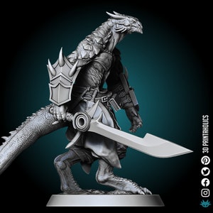 Dragonborn Soldier Winged/wingless - Premium Plant Based Resin 3D ...