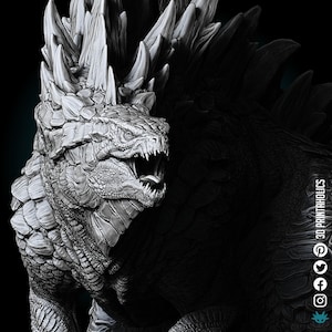 Godzilla/gojira - Premium 4k Plant Based Resin 3D Printed Miniature ...