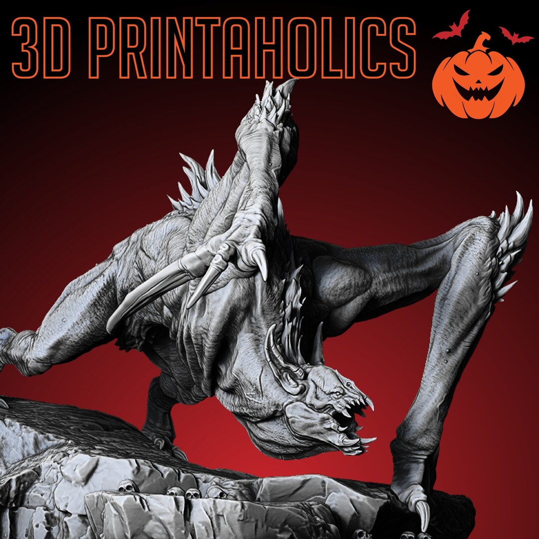 Crawling Vampire Bat - Premium Plant Based Resin 3D Printed Miniature ...