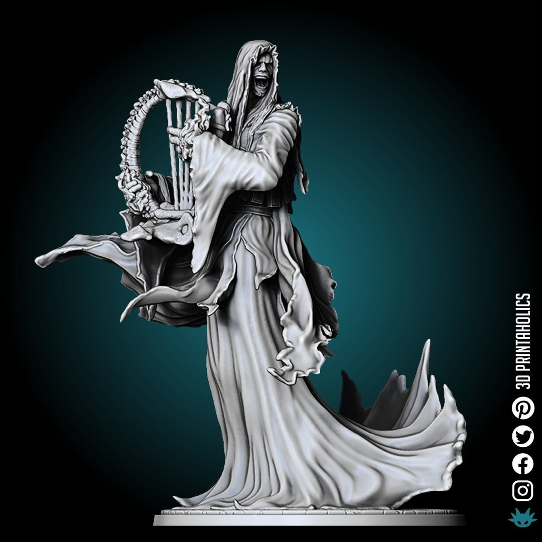 Flame Wraith Premium Plant Based Resin 3D Printed Miniature, Tabletop ...