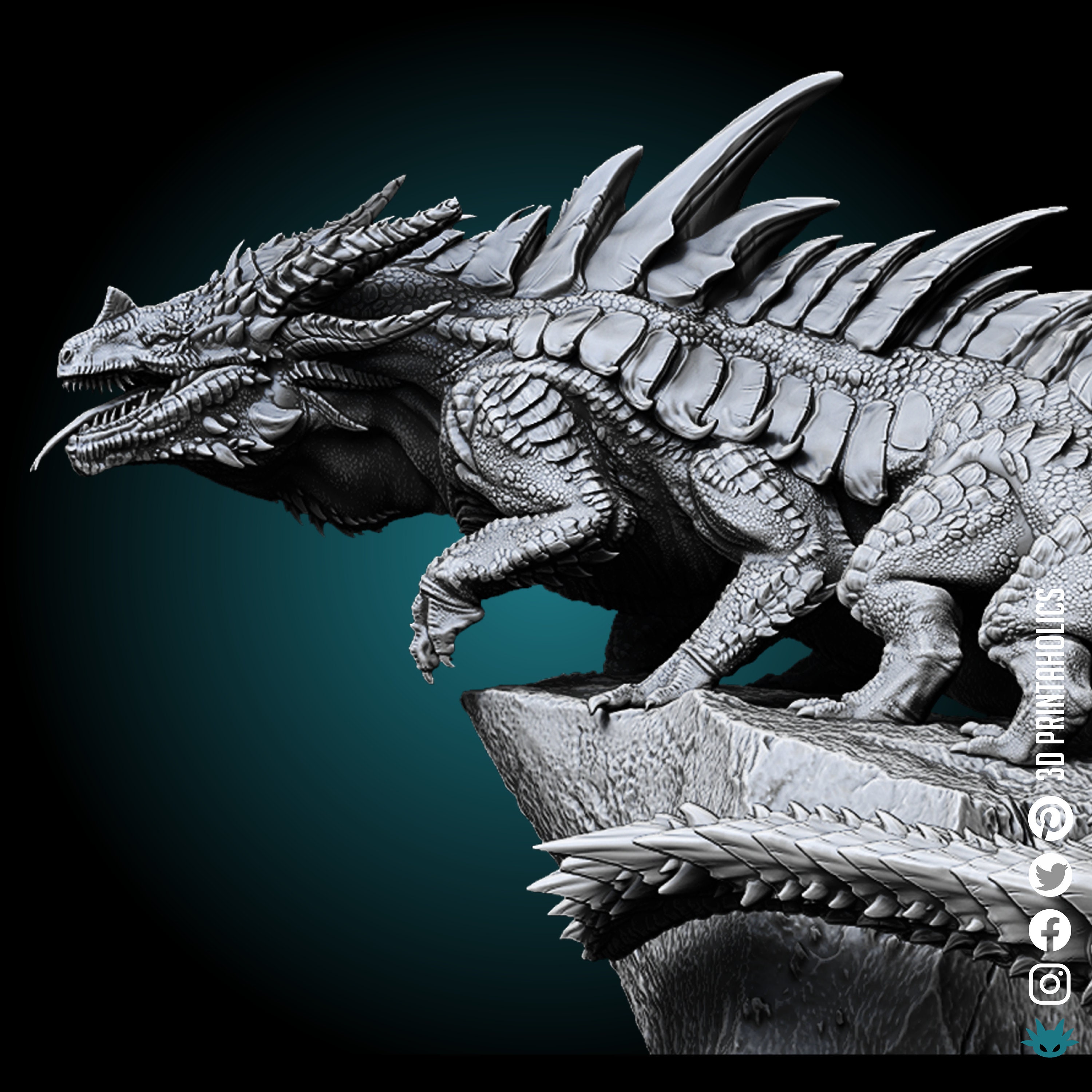 Elder Behir Premium Plant Based Resin 3D Printed Miniature - Etsy