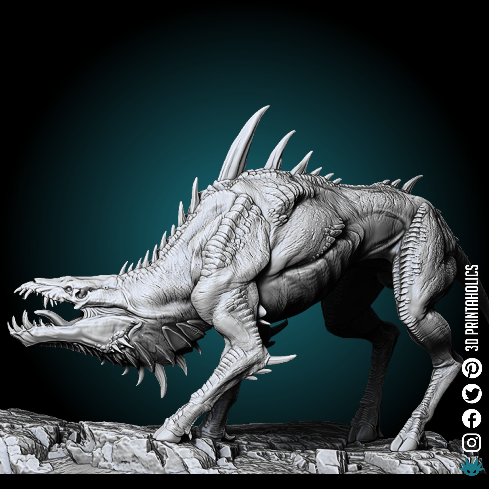 Infernum Dog Premium 4k Plant Based Resin 3D Printed - Etsy Australia