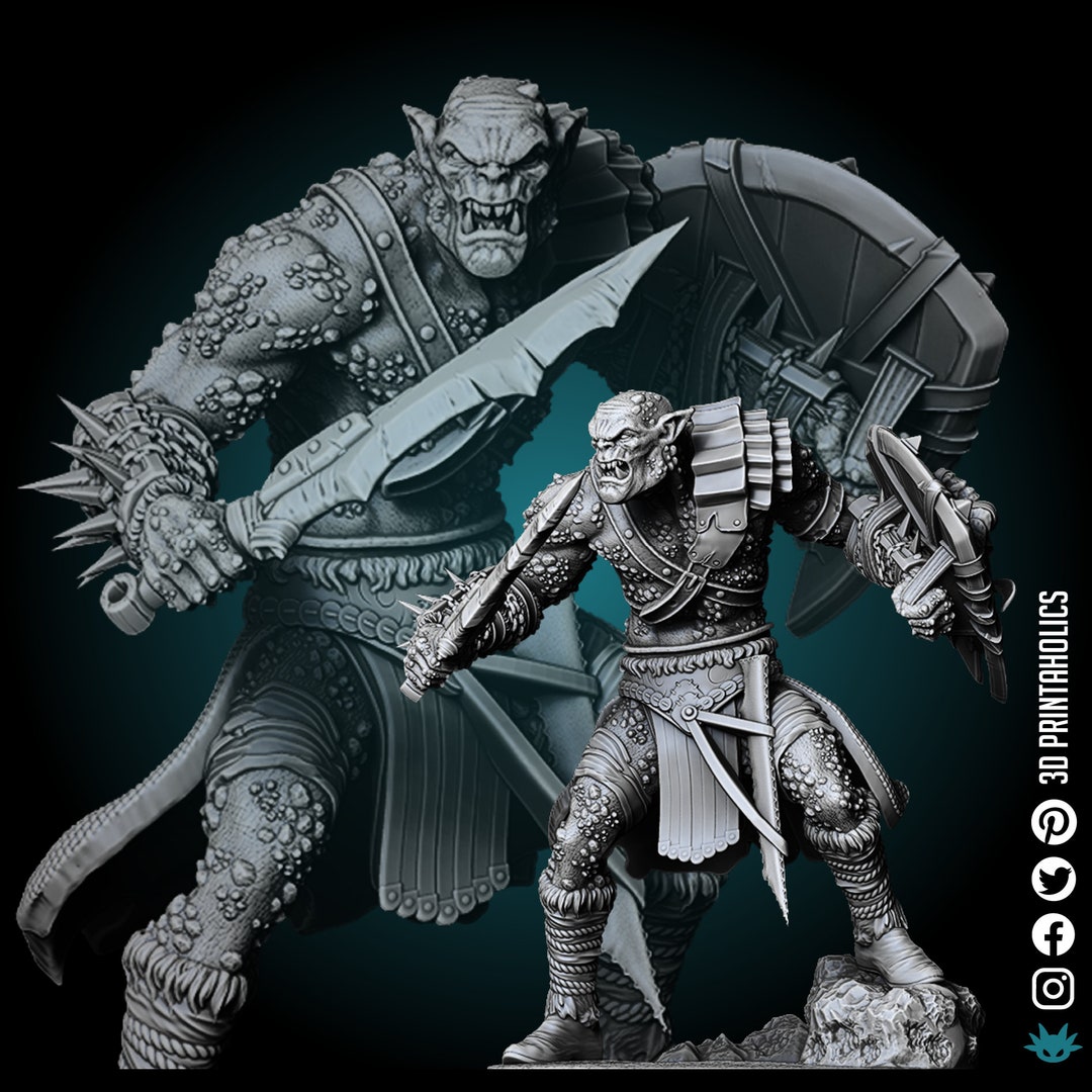 Stoneflesh Orc - Premium 4k Plant Based Resin 3D Printed Miniature ...