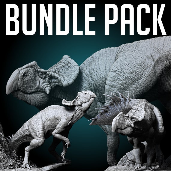 Protoceratops Bundle Pack Premium 4k Plant Based Resin 3D - Etsy