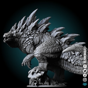 Godzilla/gojira - Premium 4k Plant Based Resin 3D Printed Miniature ...