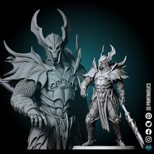 Blood Knight - Halberd - Premium Plant Based Resin 3D Printed Miniature ...