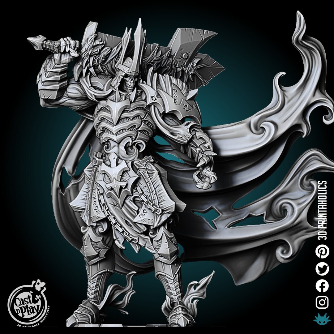 Spectre King Premium 4k Plant Based Resin 3D Printed Miniature ...