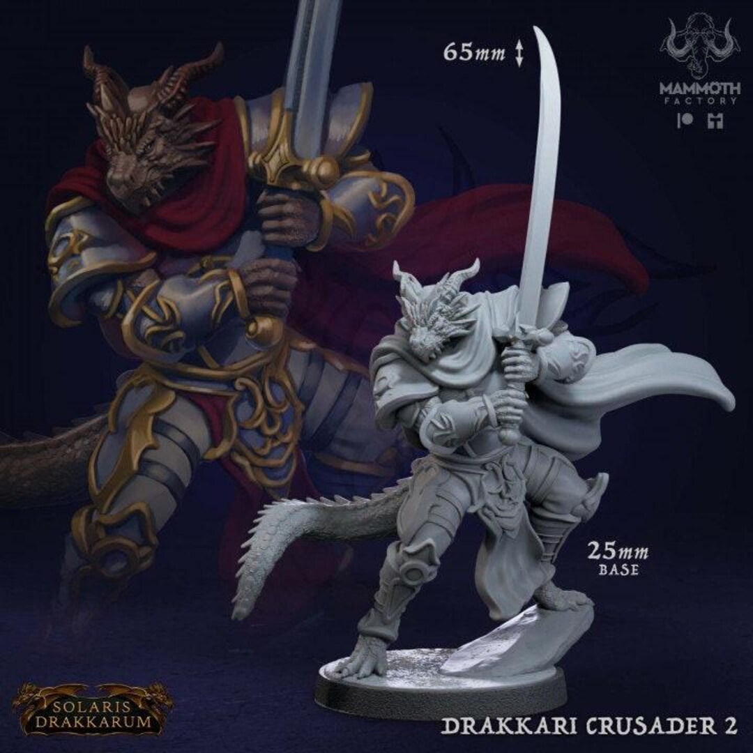 Drakkari Crusader, Action Premium 12k Quality Highly Detailed Figures ...