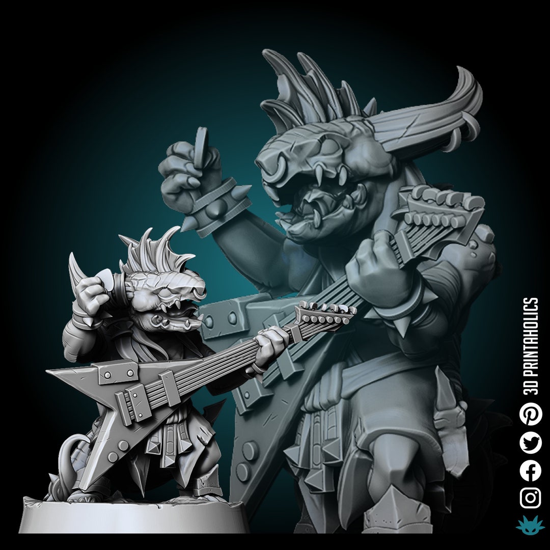 Kobold Bard - Premium Plant Based Resin 3D Printed Miniature, Tabletop ...