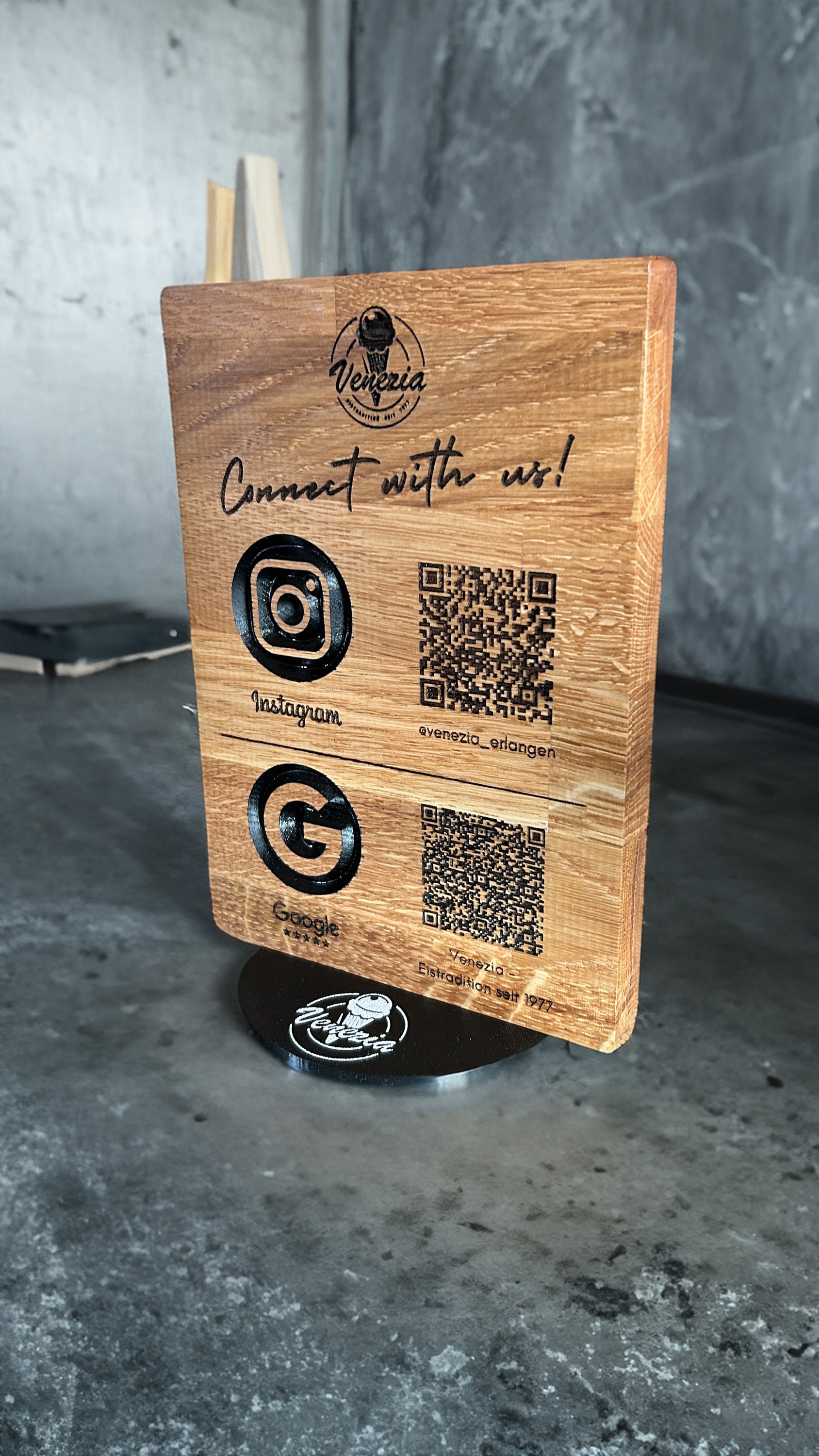 QR-Code Tafel/ Instagram Werbung/ - Etsy.de
