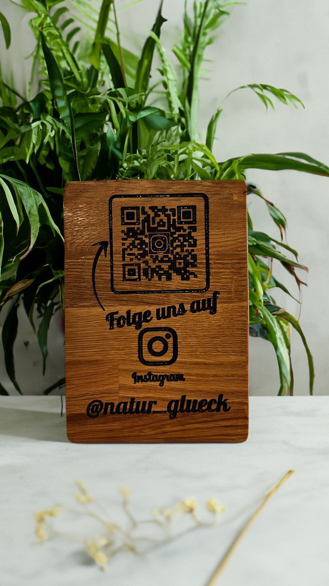 QR-Code Tafel/ Instagram Werbung/ - Etsy.de