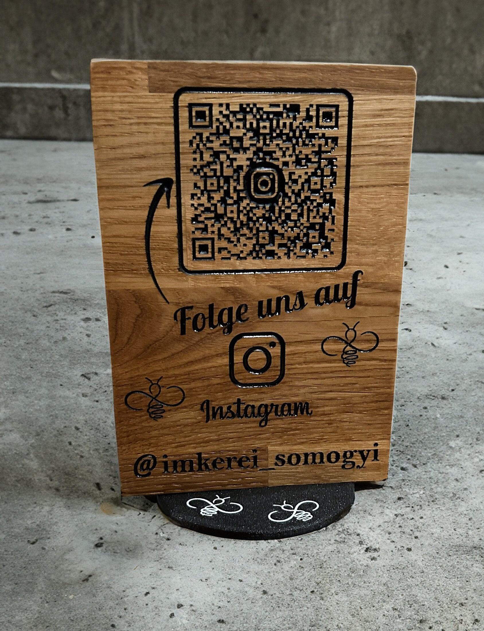 QR-Code Tafel/ Instagram Werbung/ - Etsy.de