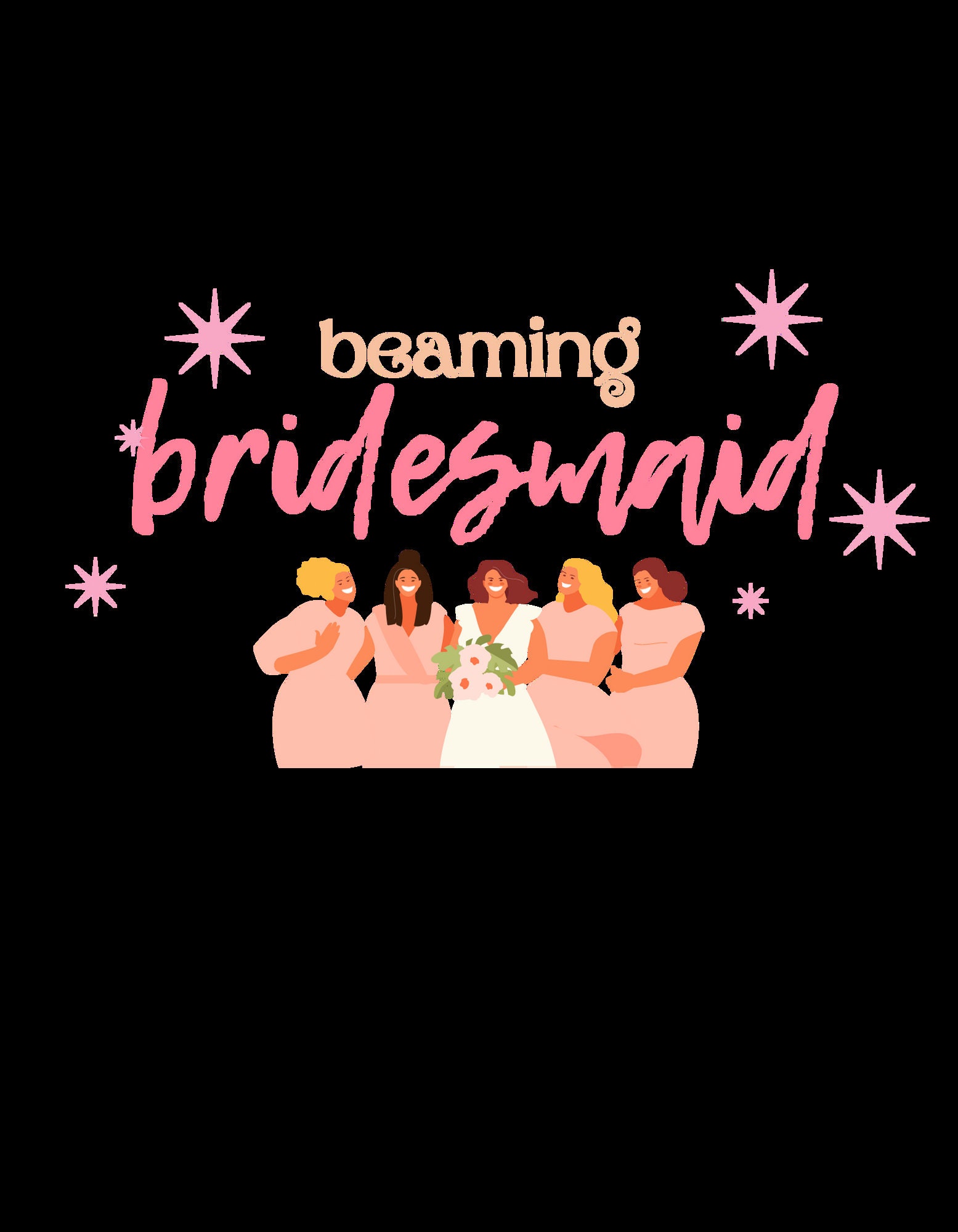 Blushing Bride Svg, Badass Bridesmaid Svg, Beaming Bridesmaid Svg ...