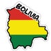 Bolivia Map Flag Sticker Decal - Etsy