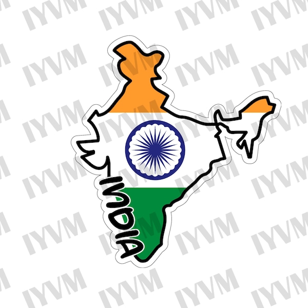 India Map Stickers - Etsy