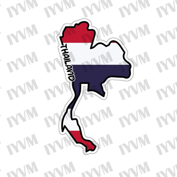 Thai Map Sticker - Etsy